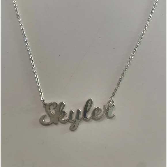 Sterling | Jewelry | Skyler Name Necklace Sterling Silver Personalized ...